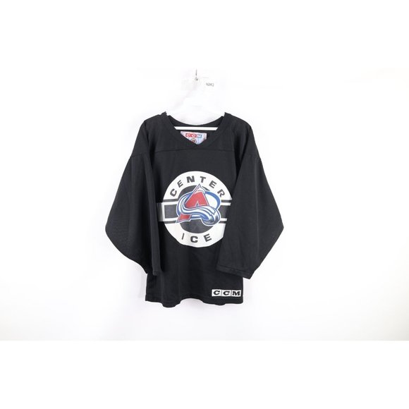 CCM | Shirts | Vintage 9s Ccm Mens Small Center Ice Colorado Avalanche ...
